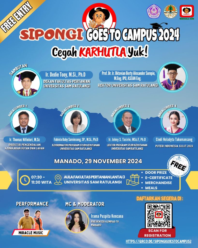 SIPONGI GOES TO CAMPUS 2024 – Fakultas Pertanian Unsrat